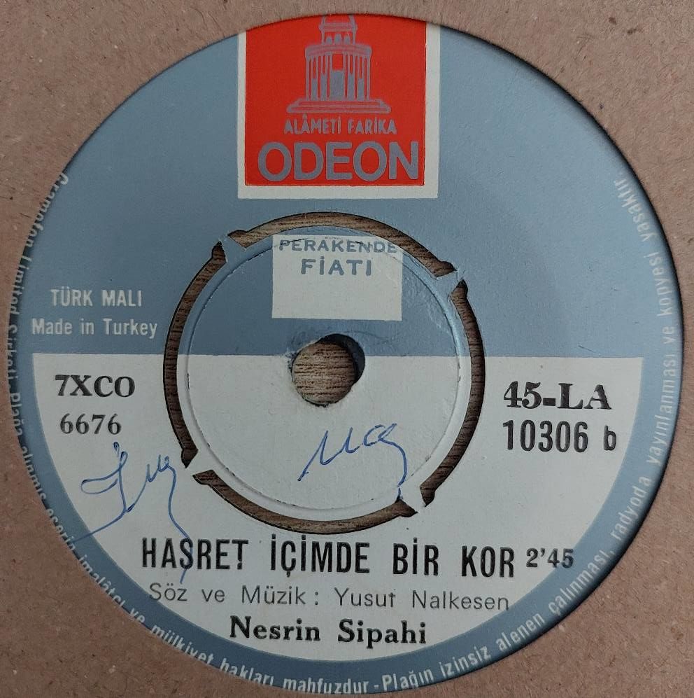 Nesrin Sipahi – Gitmek Mi Zor Kalmak Mı Zor / Hasret İçimde Bir Kor ... Nesrin Sipahi – Gitmek Mi Zor Kalmak Mı Zor / Hasret İçimde Bir Kor ...