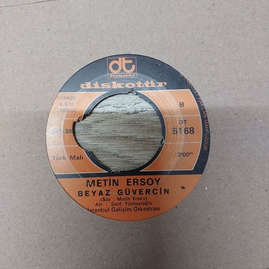 Metin Ersoy – Yeşil Gözlü Esmer Güzeli 45LİK PLAK Metin Ersoy – Yeşil Gözlü Esmer Güzeli 45LİK PLAK