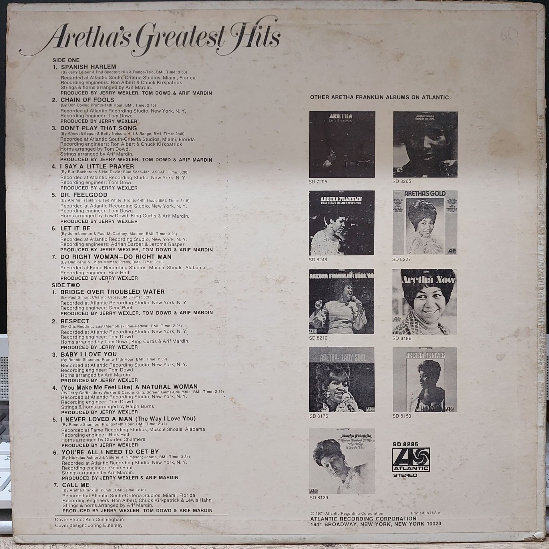 Aretha Franklin – Aretha's Greatest Hits LP PLAK Aretha Franklin – Aretha's Greatest Hits LP PLAK