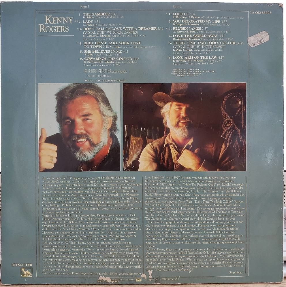 Kenny Rogers – Grootste Hits LP PLAK Kenny Rogers – Grootste Hits LP PLAK