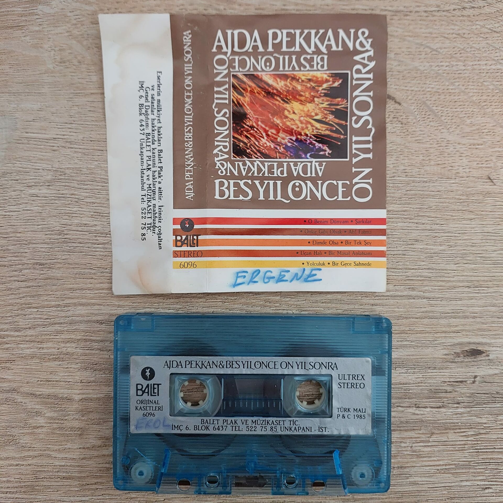 AJDA PEKKAN - BEŞ YIL ÖNCE 10 YIL SONRA KASET AJDA PEKKAN - BEŞ YIL ÖNCE 10 YIL SONRA KASET
