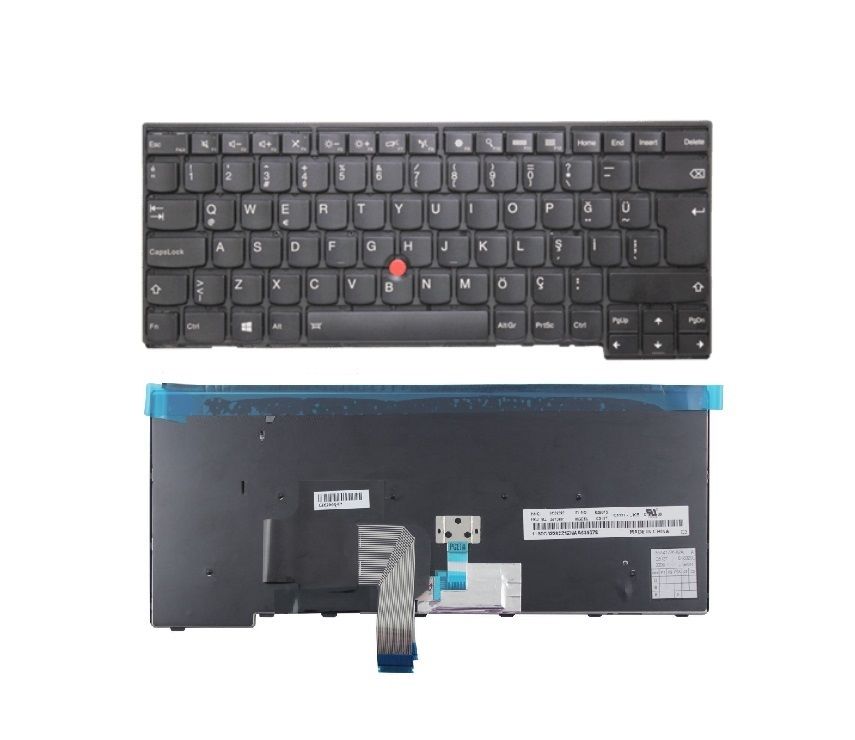 Lenovo Thinkpad E460 E465 Notebook Klavyesi, Siyah TR ışıklı