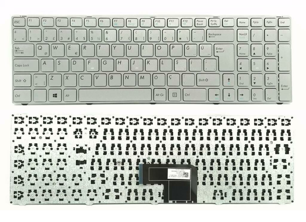 Casper Nirvana C710.7500-BT45P, C710.7500-BT45X Klavye Silver TR