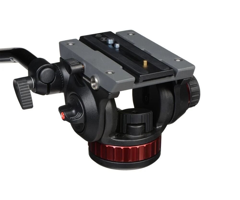 Manfrotto - Manfrotto MVH502AH Pro Video Head Flat Base M Video Tripod ...