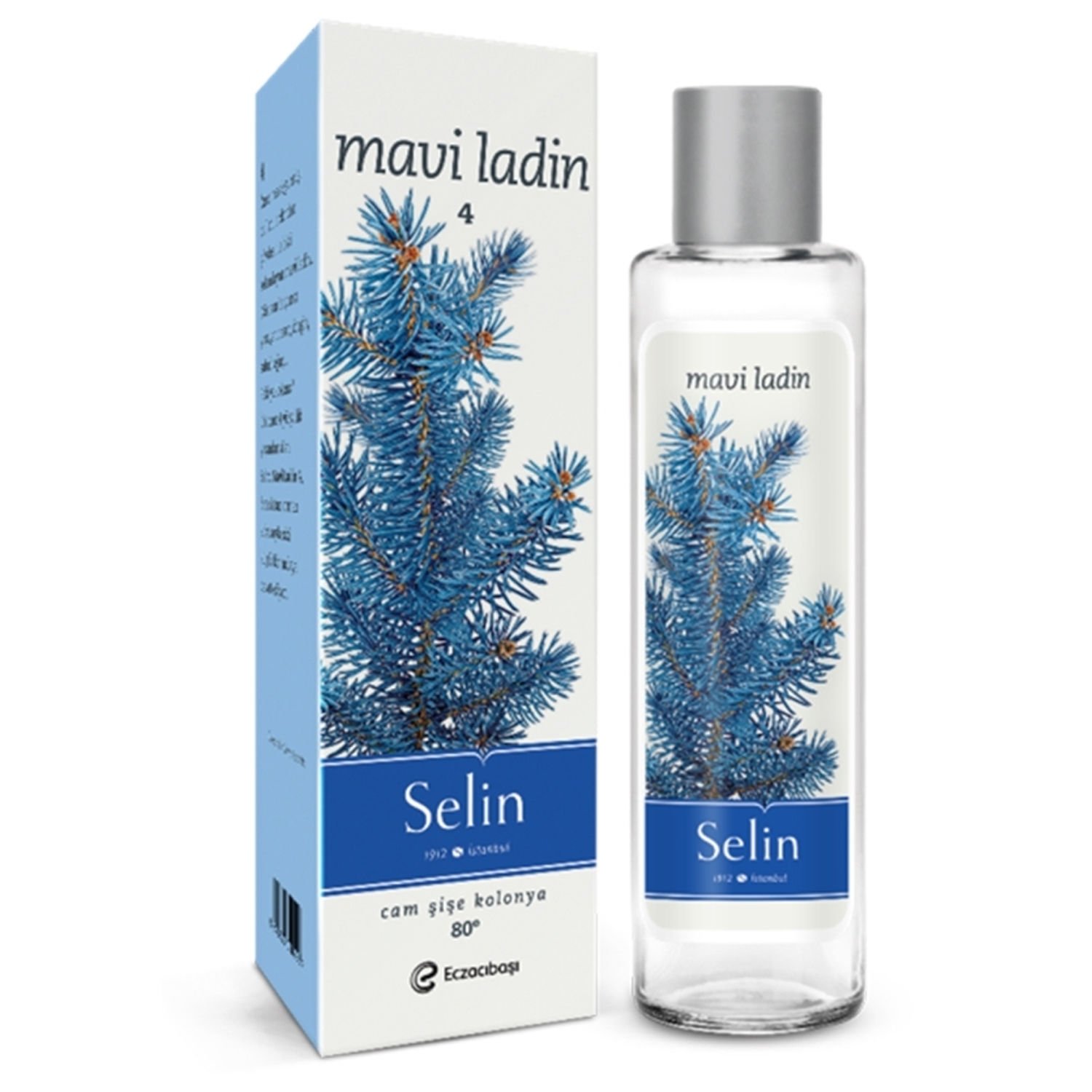 Selin Mavi Ladin Kolonya Cam Şişe 180 ml Selin Mavi Ladin Kolonya Cam Şişe 180 ml