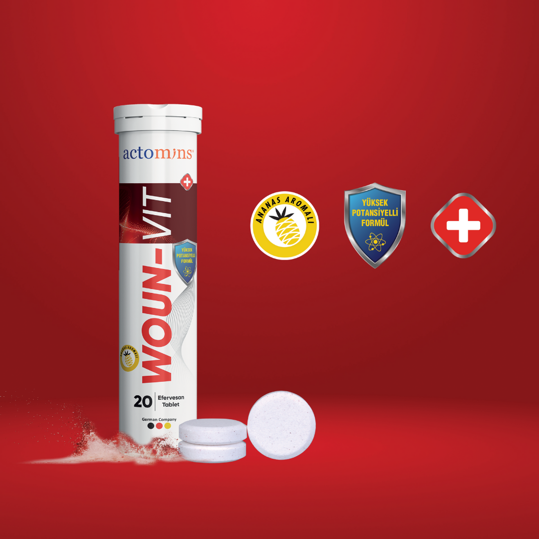 Actomins Woun-Vit | Beslenme Desteği 20 Efervesan Tablet