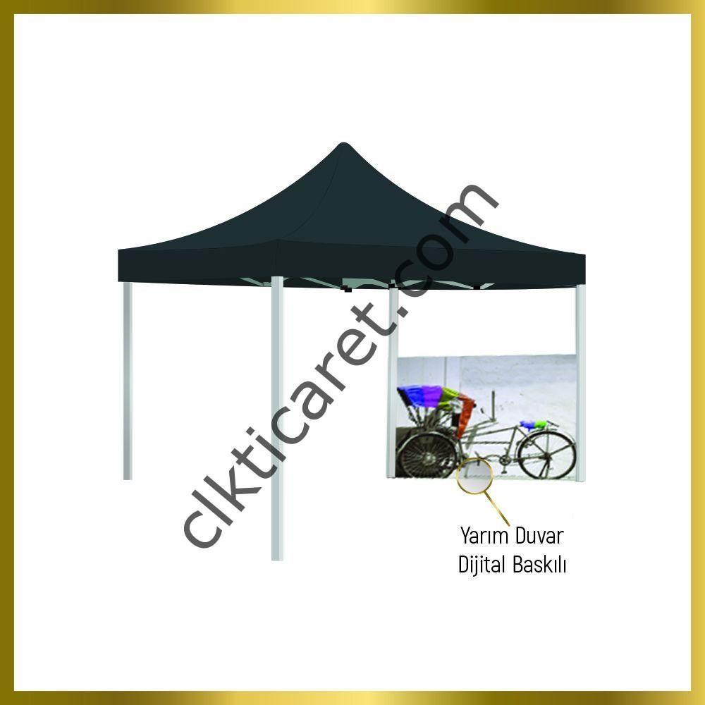 CLK Gazebo Çadırları CLK Baskılı Gazebo Yarım Perde Logo Baskılı Stand ...