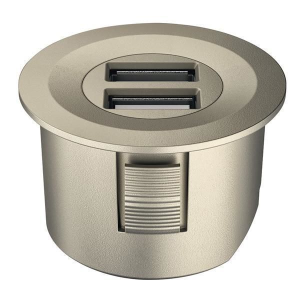 Hafele USB Şarj İstasyonu 12V Nikel Kaplama