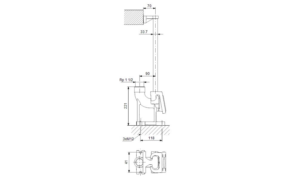 Grundfos Auto coupling set - Atık Su Pompa Aksesuarı DN 40 - Maketek