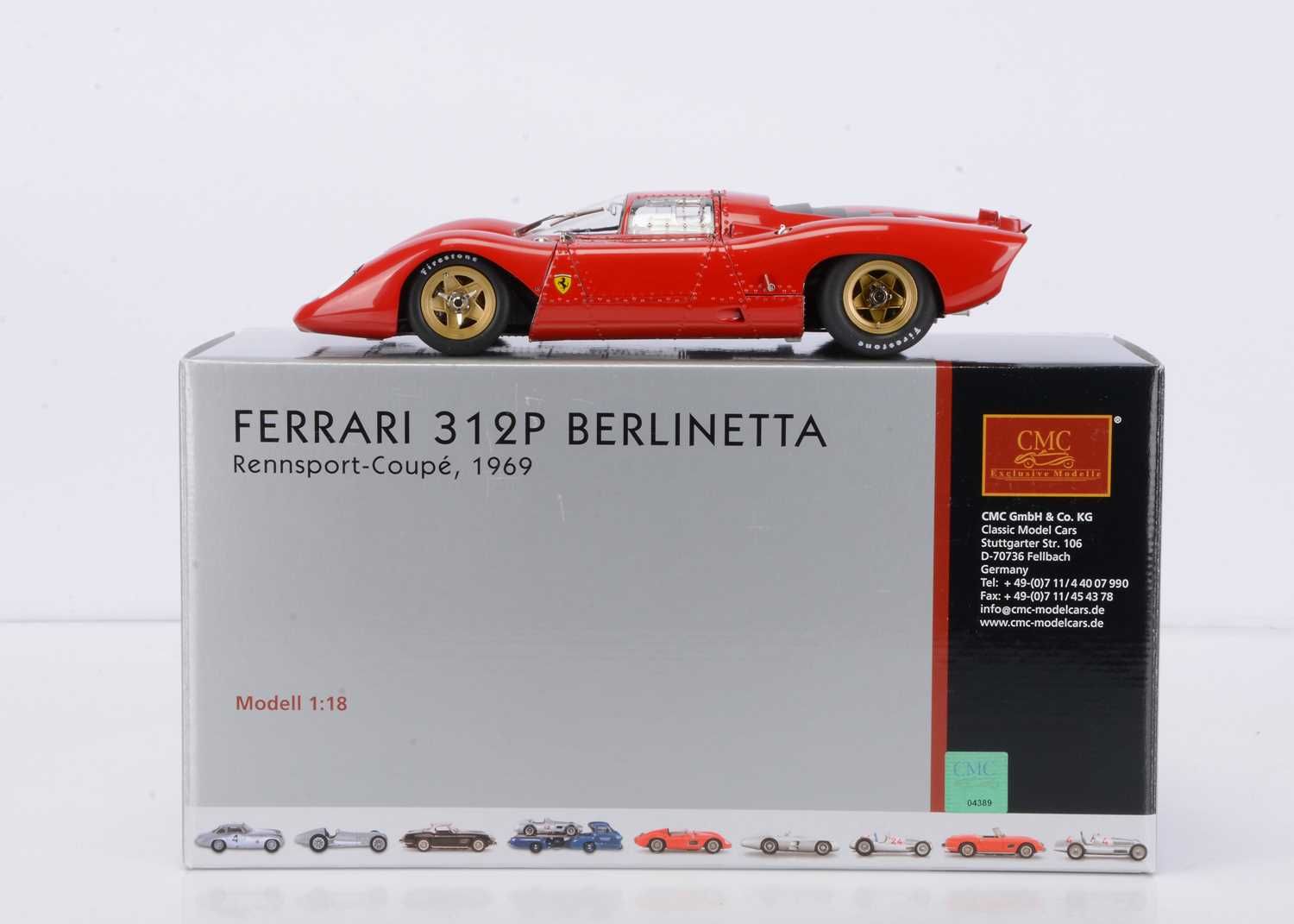CMC 1/18 Ferrari 312P Berlinetta Sports 1969