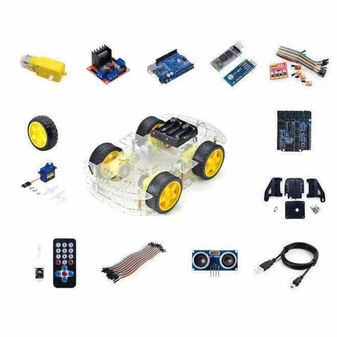 REX Discovery Serisi Arduino Araba Kiti - Bluetooth Robot Araç Seti ...