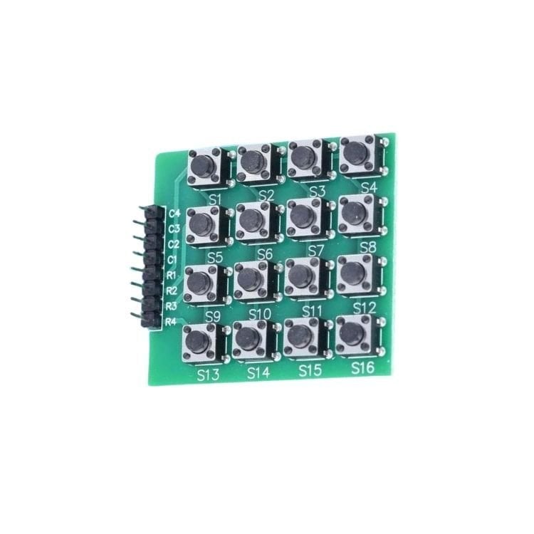 4x4 Push Buton Keypad - Tuş Takımı | Rakun Robotik