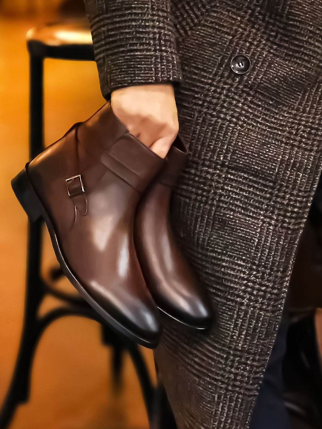 COFFEE FLOYD HAKİKİ DERİ BOT KAHVE ANTİK - 38