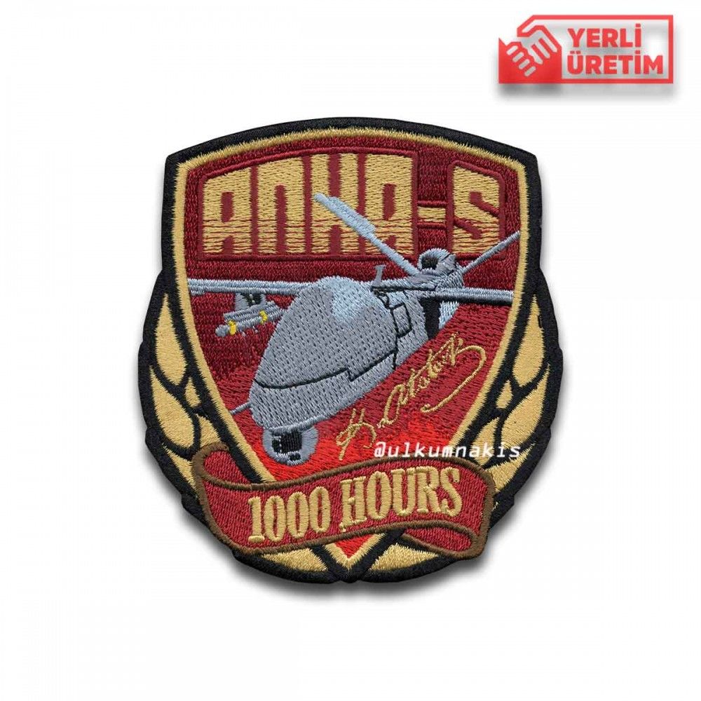 Nakış Patch | Ülküm Nakış | Anka-S 1000 Hours Nakış Patch | Ülküm Nakış | Anka-S 1000 Hours
