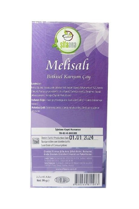 Herbal Mixture Tea with Melissa 45 Pcs.
