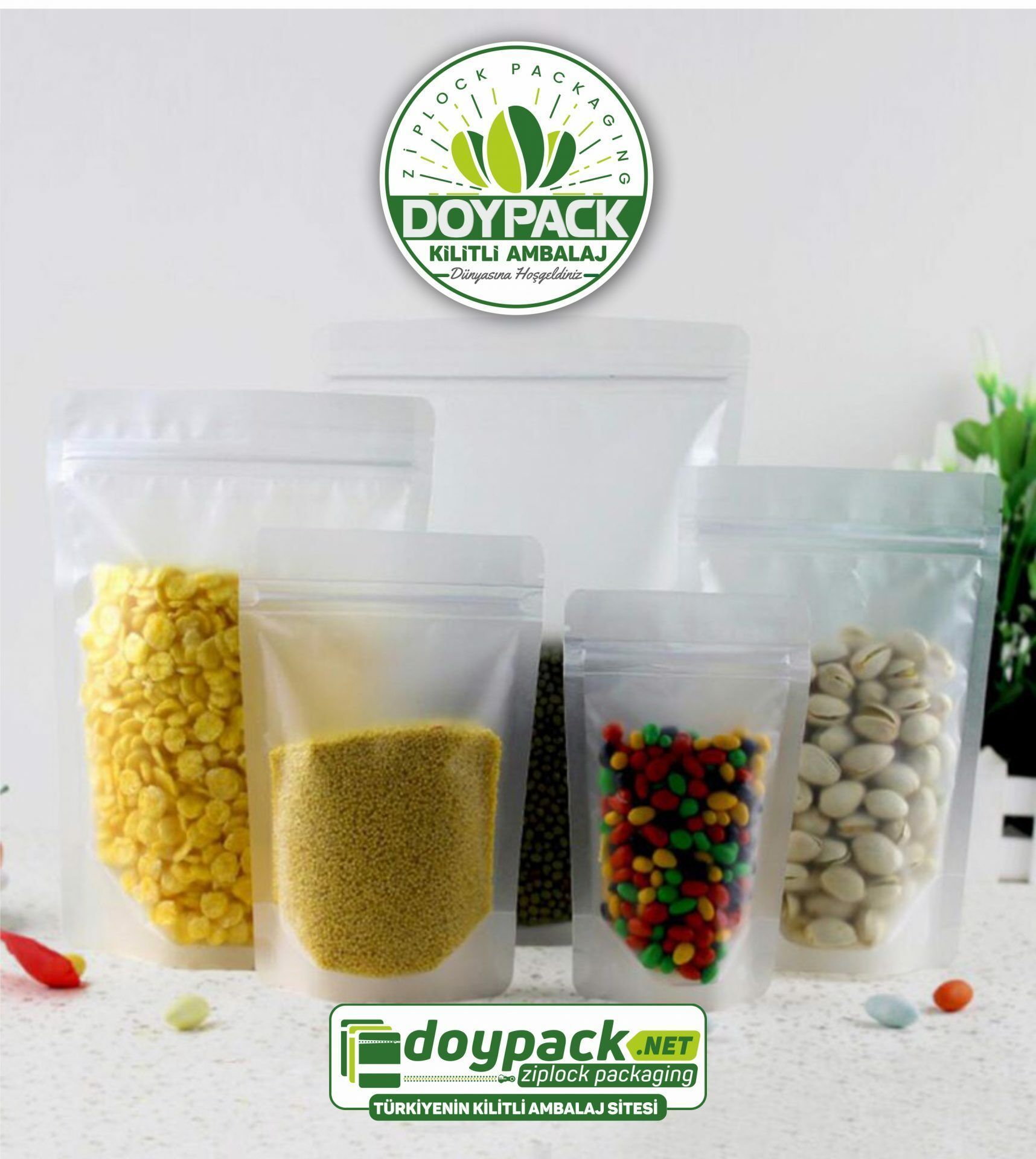 Şeffaf Kilitli Doypack - Doypack.net