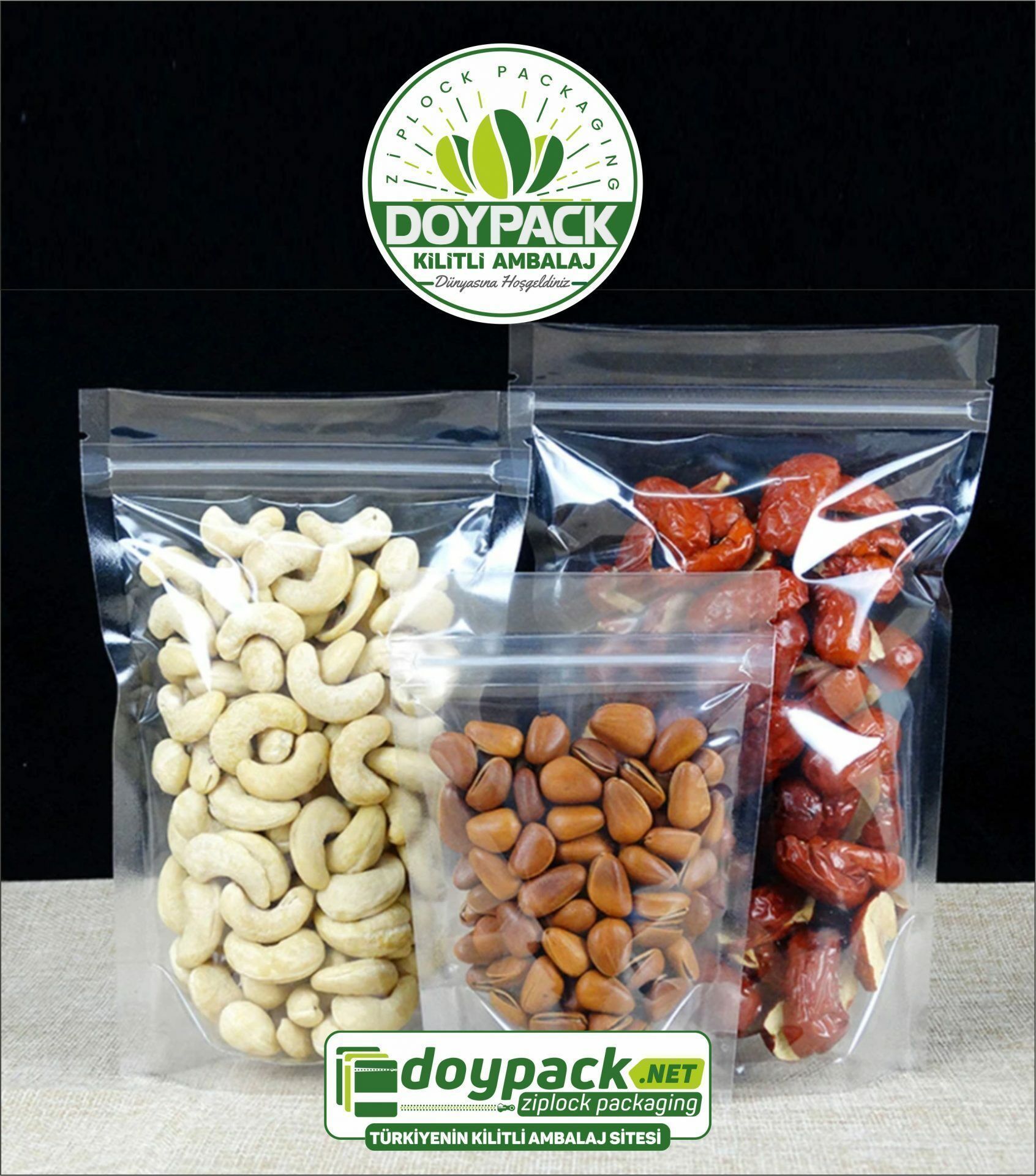 Şeffaf Kilitli Doypack - Doypack.net
