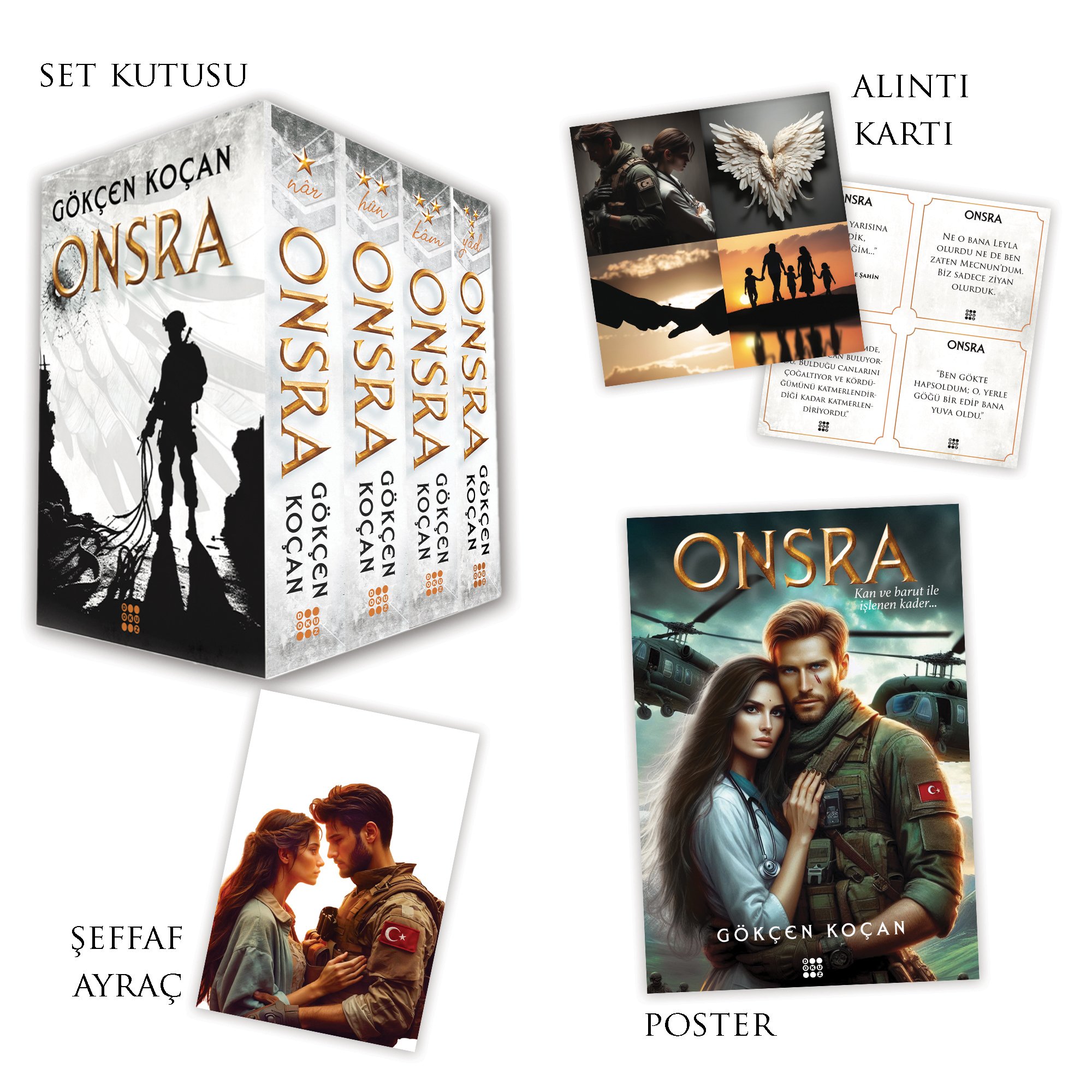 ONSRA SERİSİ 4 KİTAP TAKIM KUTULU (KARTON KAPAK)