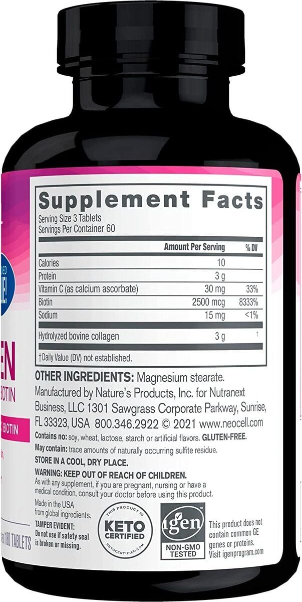 Neocell Super Collagen Vitamin C & Biotin 3 gr 180 Tablet