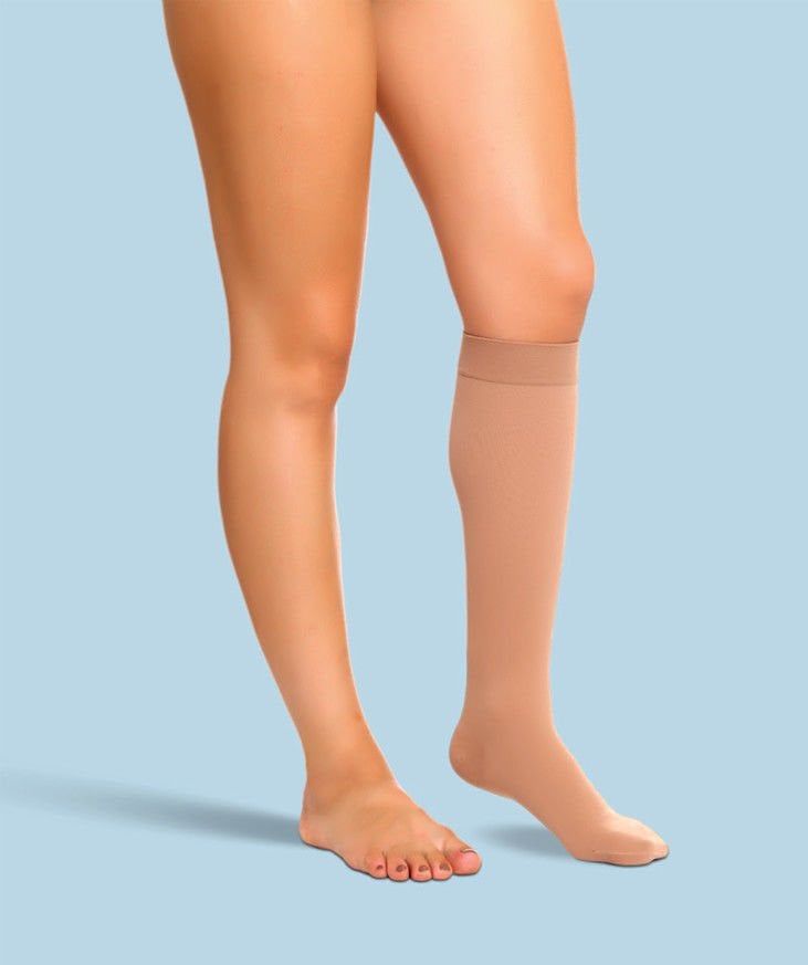 CCL2 DİZ ALTI VARİS ÇORABI 23-32 mmHg Ten - 1 - kapalı | Medisun Medikal