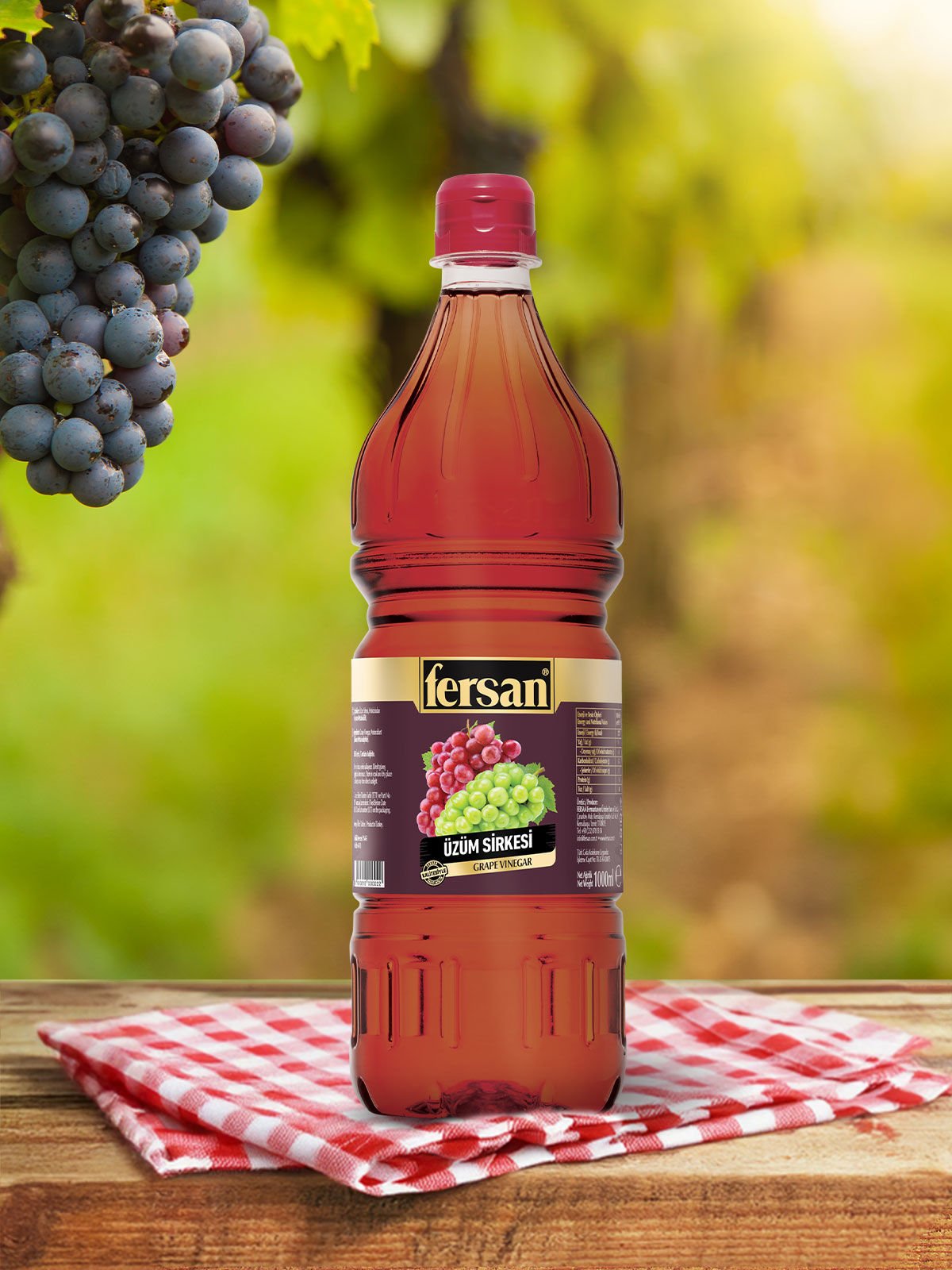 Fersan Üzüm Sirkesi 1 Lt Pet | FERSAN Kalitesiyle