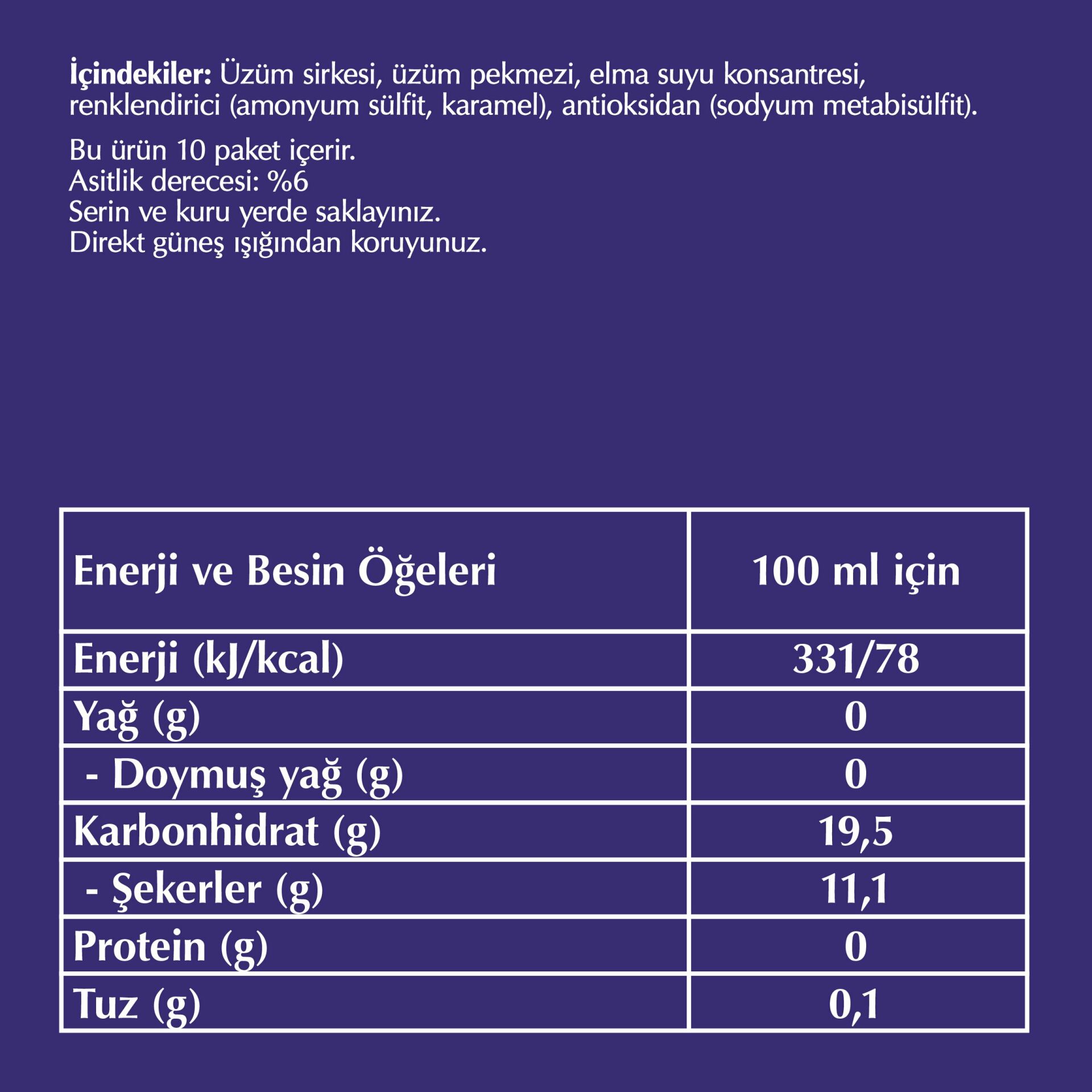 Fersan Balsamik Sirke Doypack 10x10 ml 20'li x 3 Paket | FERSAN Kalitesiyle