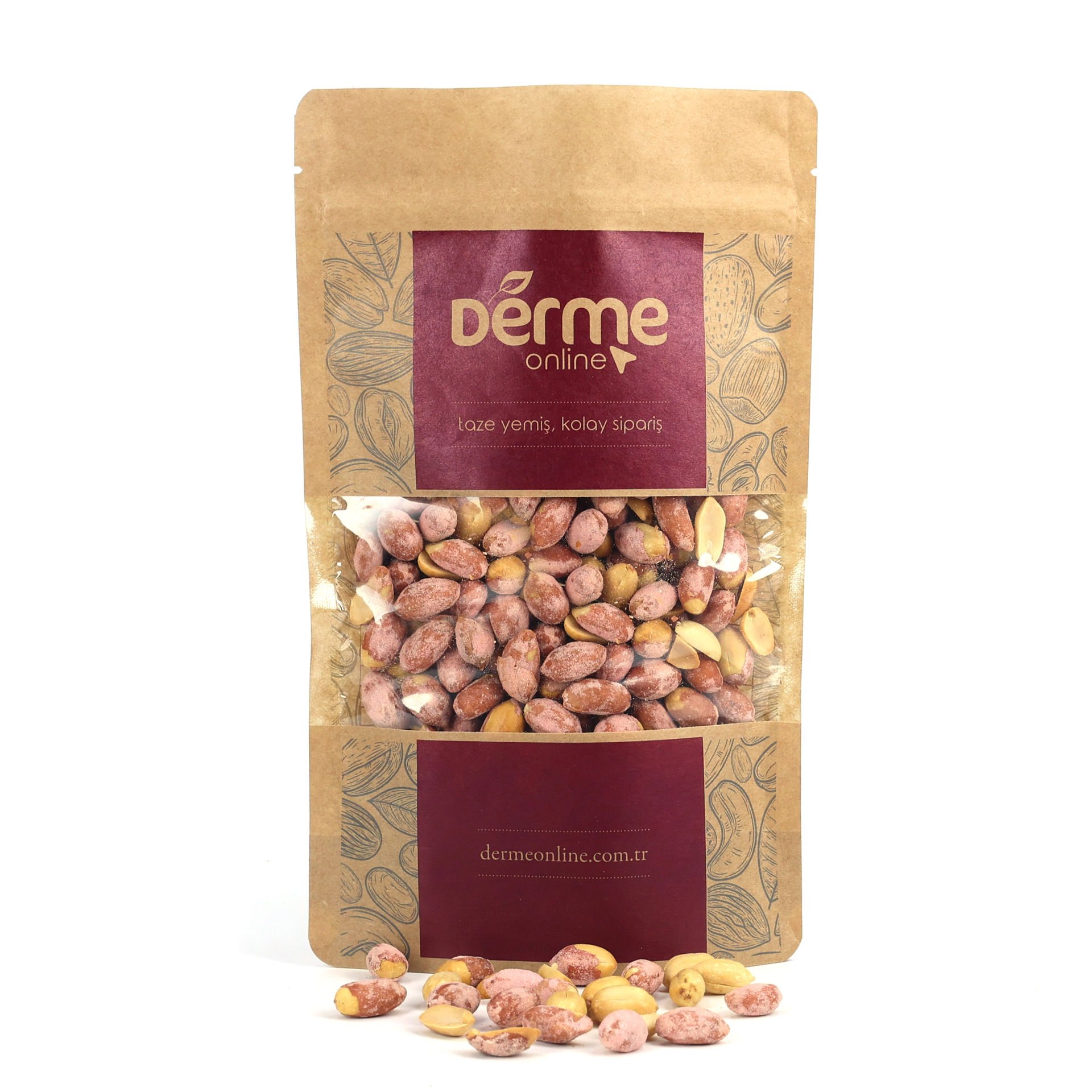 YER FISTIK İÇİ TUZLU JUMBO 800 Gram | Derme Online