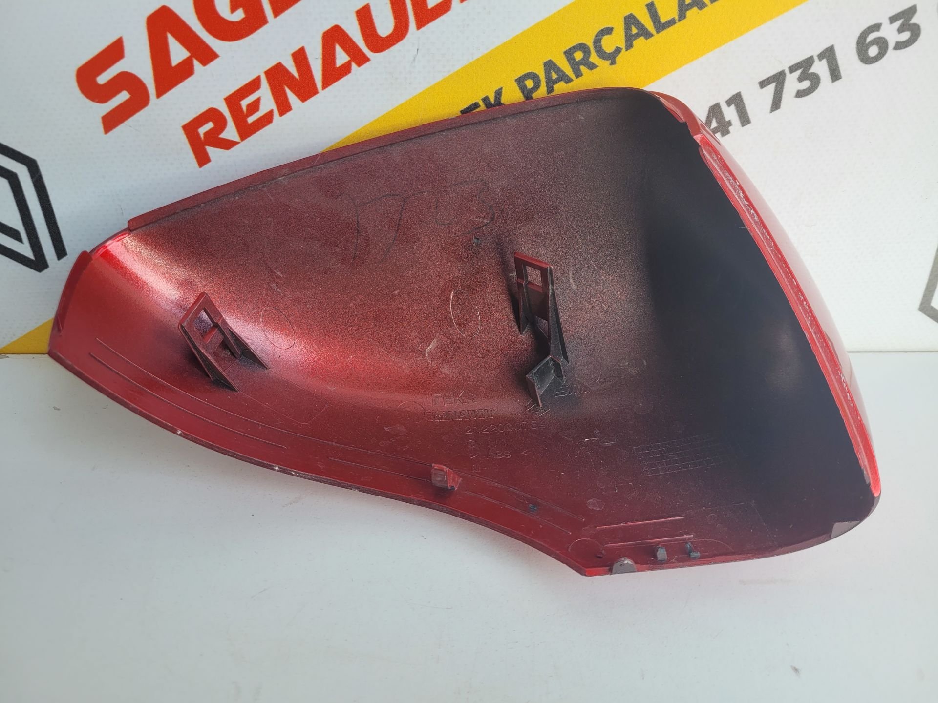 Clio 4 Orijinal Çıkma Sol Ayna Kapağı Alev Kırmızı 963744932R