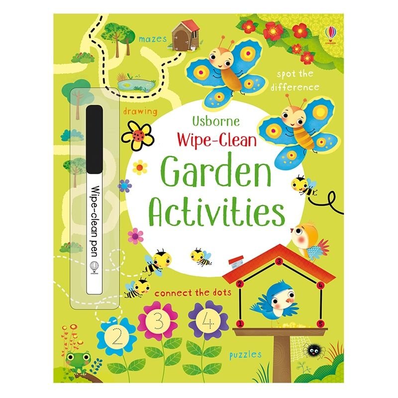 Wipe-Clean Garden Activities | Riokids