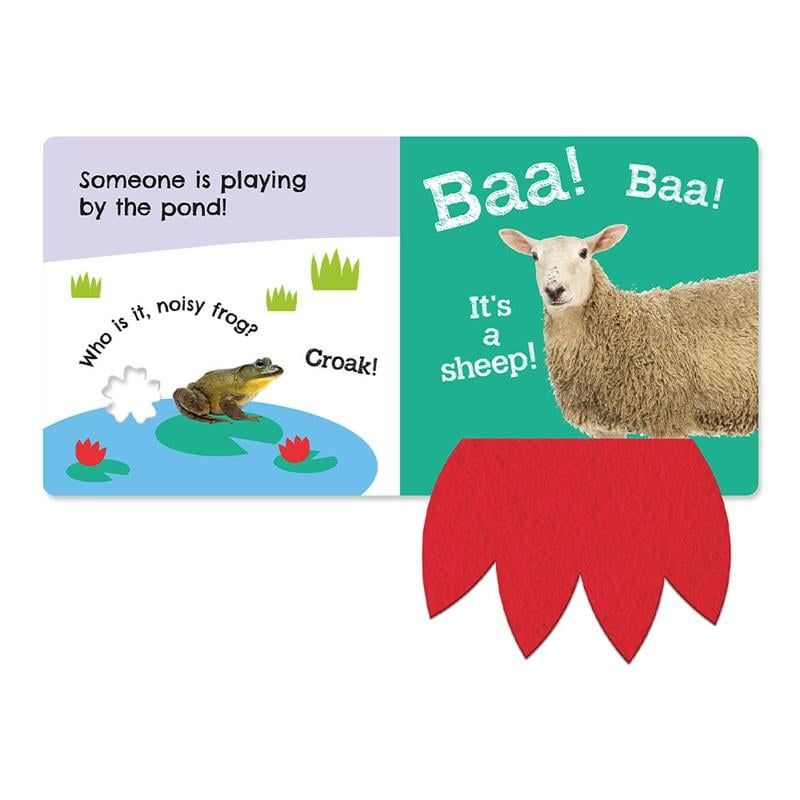 Babys First Farm Animals - 5 Felt Flaps To Lift Bo | Riokids