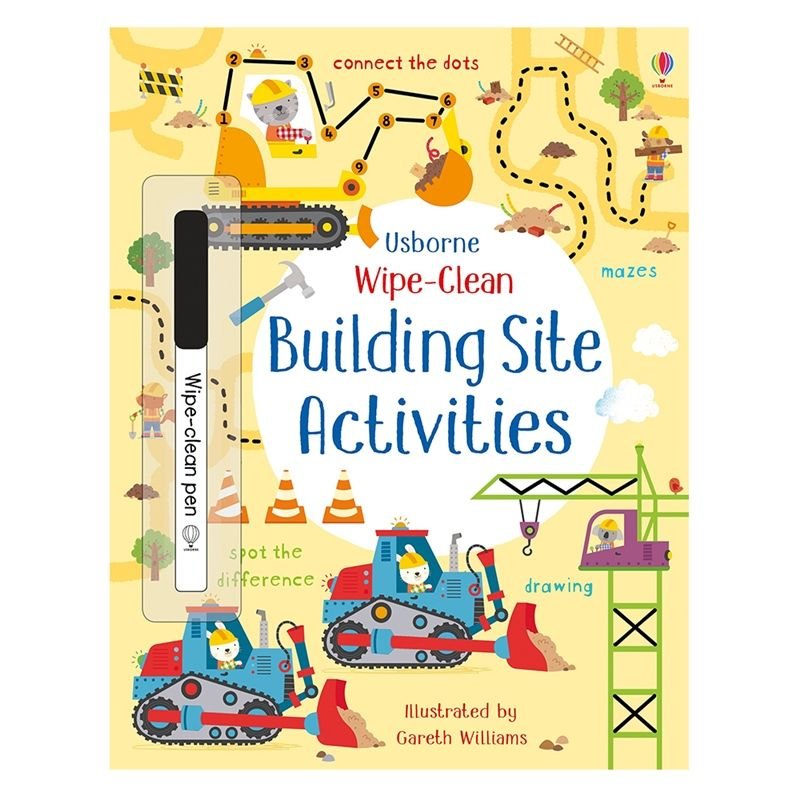 Wipe-Clean Building Site Activities | Riokids