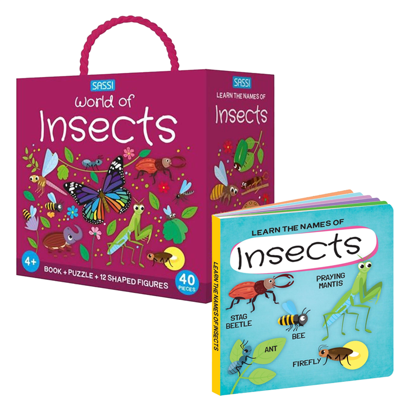 World of Insects - Book and Puzzle | Riokids