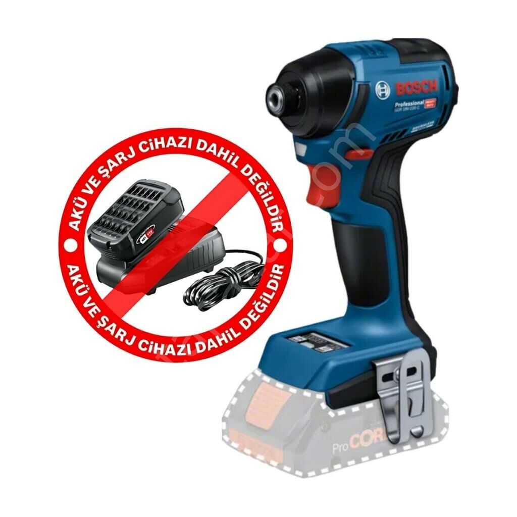 Bosch GDR 18V-220 C Solo Darbeli Somun Sıkma Makinesi (Akü ve Şarj Cihazı Dahil Değil) - 06019L6000