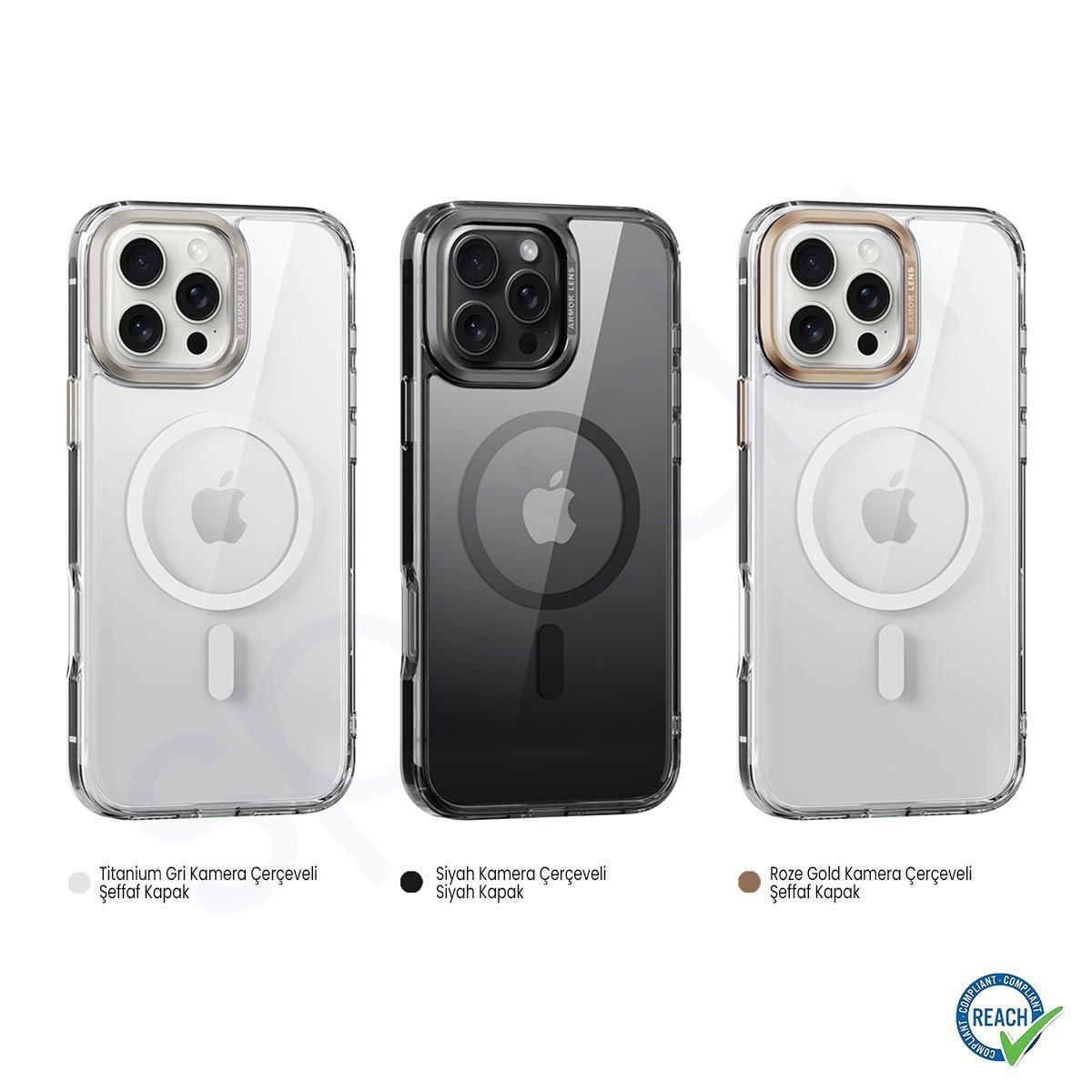 iPhone 16 Pro Max Spada Premium Magsafe Titanyum Gray Kapak