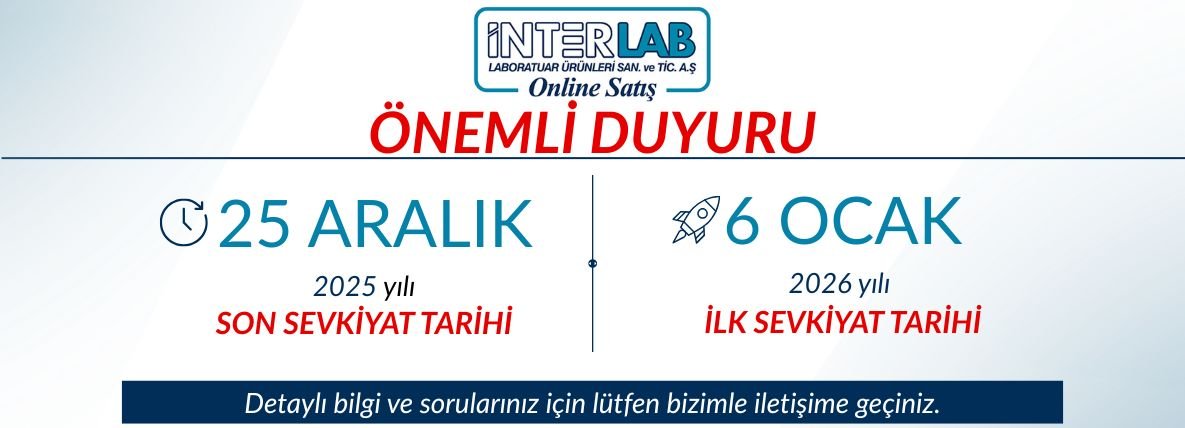 Laboratuvar Malzemeleri & Cihazları | Interlab Online Mağaza