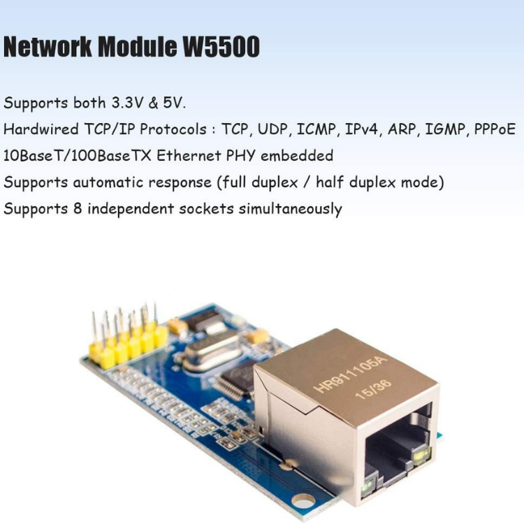 W5500 Ethernet Modülü | uretilmeyenparcalar.com