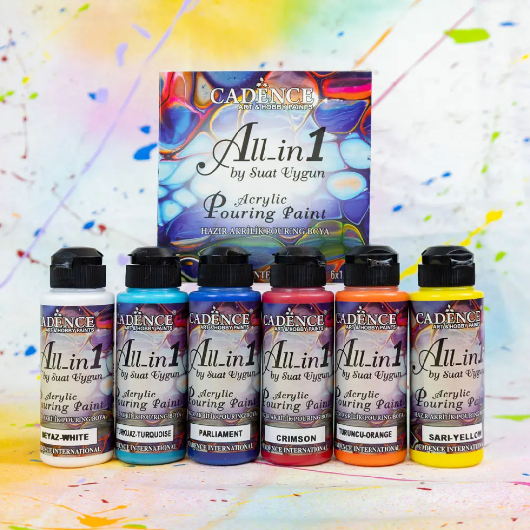 Cadence Pouring Effect Medium 6lı Set, Cadence Pouring Effect Medium ...