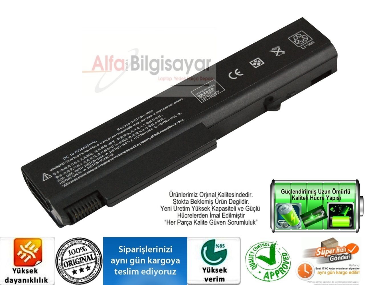 Hp Compaq 6530b 6535b 6730b 6735b HSTNN-IB68, HSTNN-UB68,HSTNN-CB69 ...