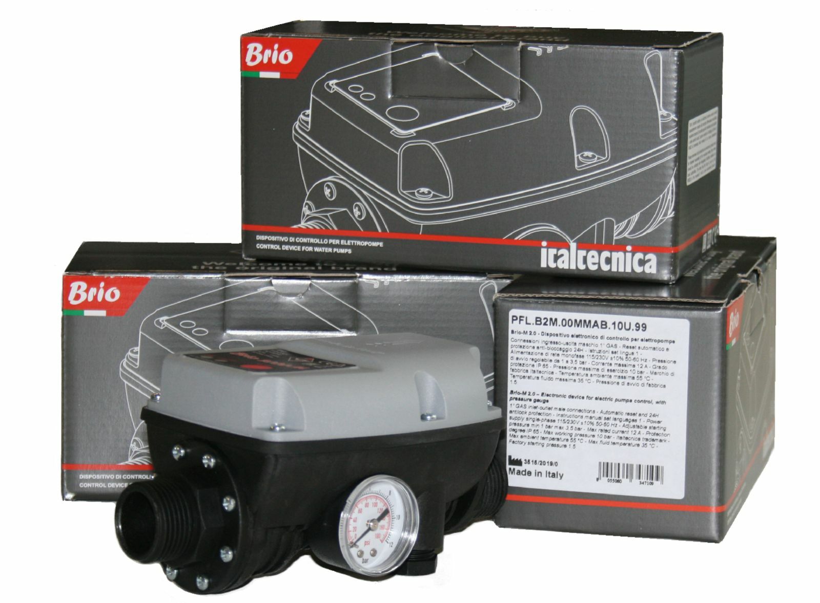 Italtecnica Brio Hidromat - 2 HP Otomatik Basınç Kontrol Cihazı