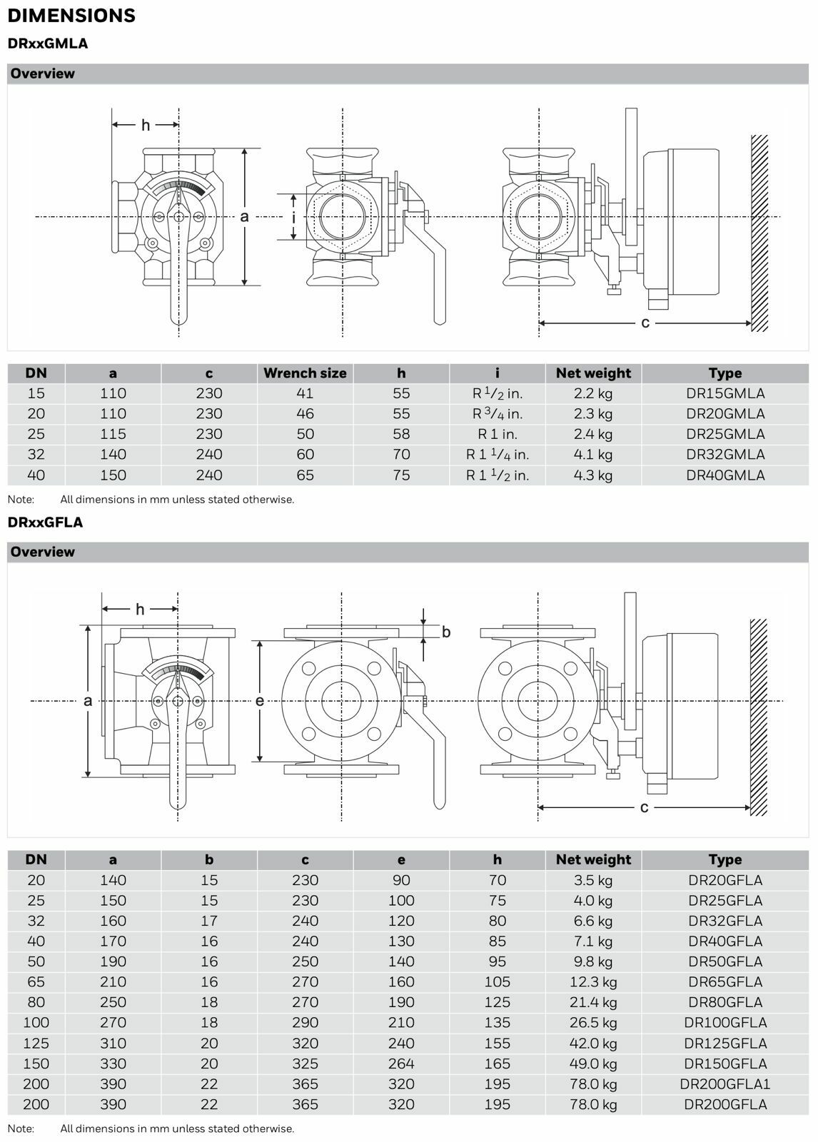 Honeywell DR40GFLA DN 40 Üç Yollu Rotary Vana Gövdesi