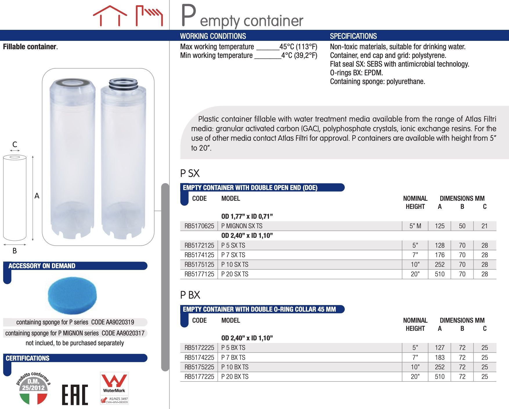 Atlas Doldurulabilir Boş Shell Kap - RB5175125