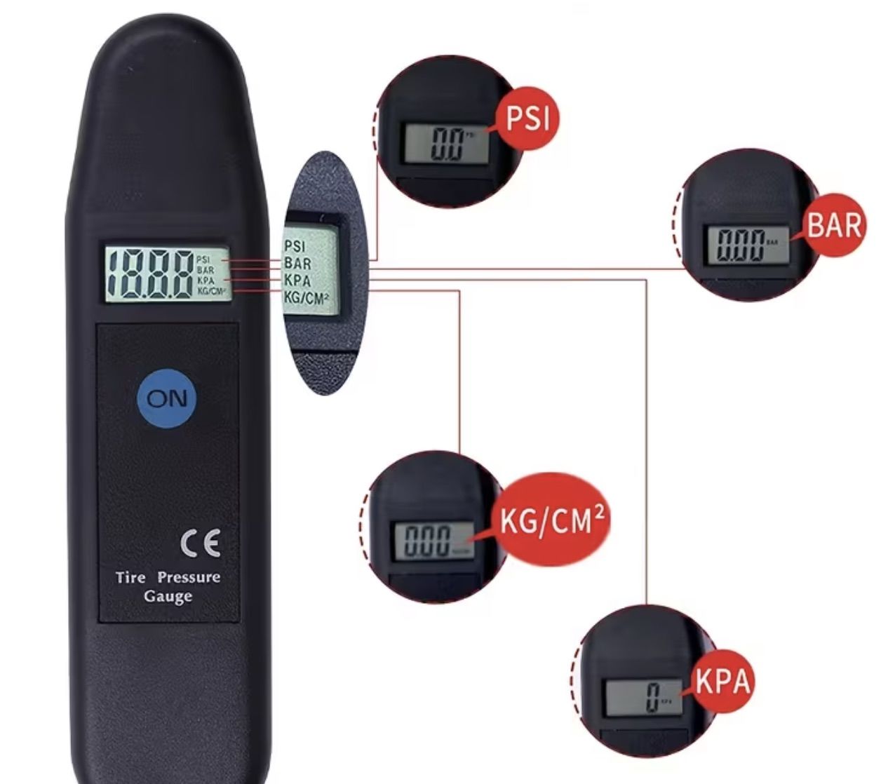 Dijital Lastik ve tank Basınç Ölçer - 05700015