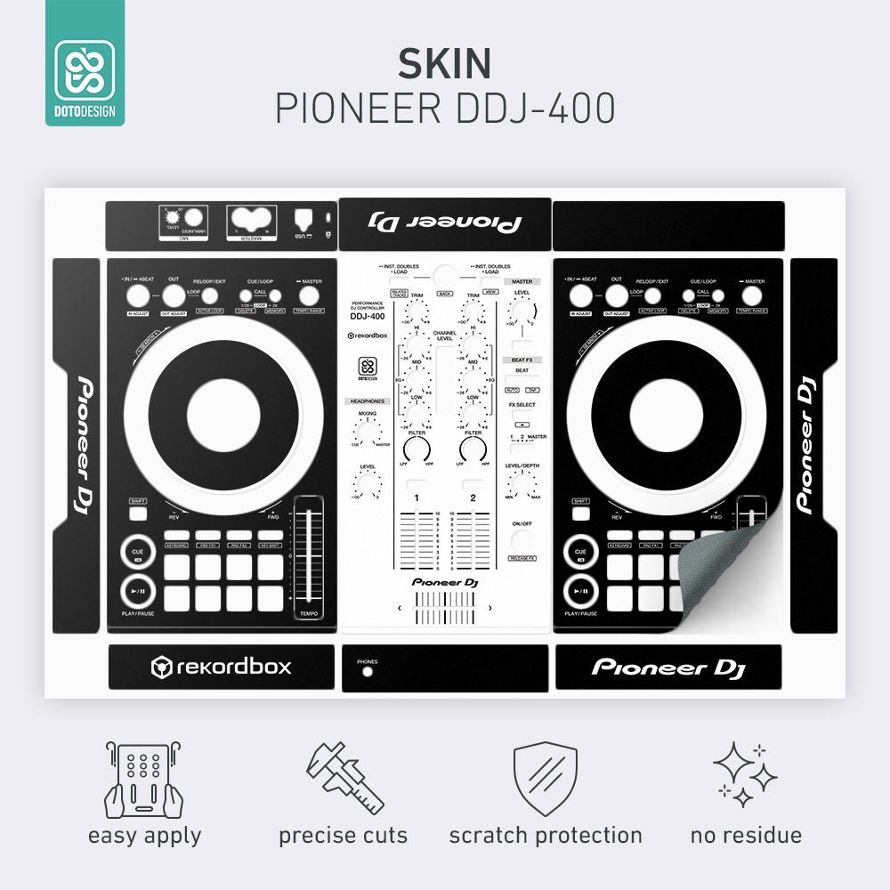 Doto Design Skin DDJ-400 | COLORS DVS | Pioneer DDJ-400 Controller ...