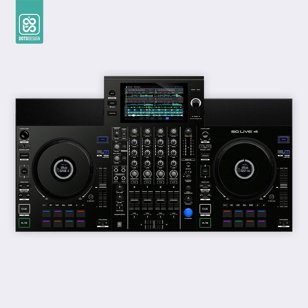 Doto Design Skin SC Live 4 | FULL COLORS | Denon SC Live 4 Controller ...