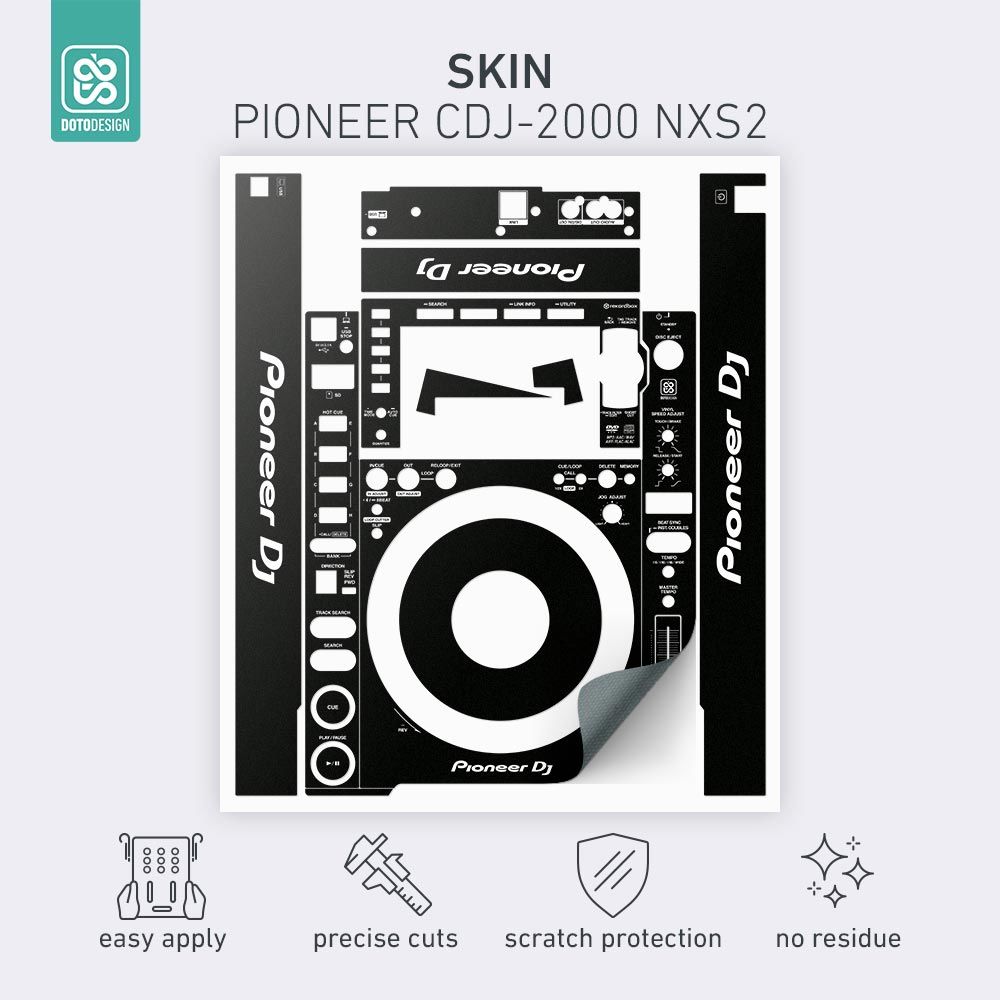 Doto Design Skin CDJ-2000 NXS2 | FULL COLORS | Pioneer CDJ-2000 NXS2 DJ ...