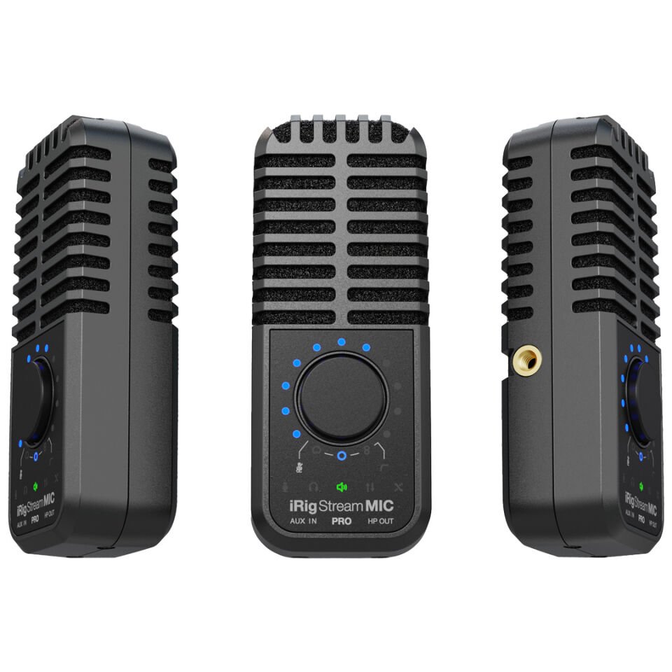IK Multimedia iRig Stream Mic Pro | Kompakt Multi-Pattern Mikrofon & 4 ...