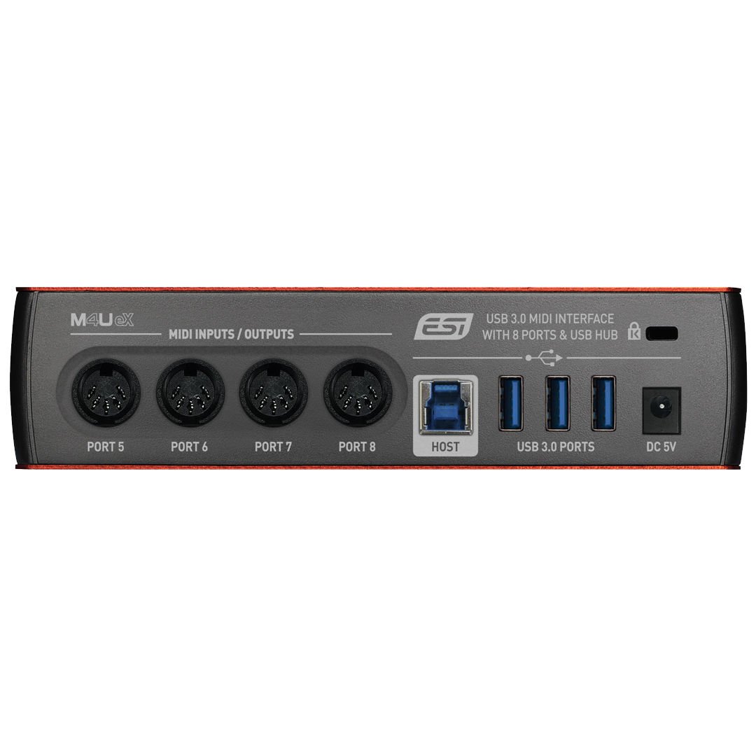 ESI Audio M4U eX | 8-Port USB Hub'lı MIDI Arabirimi (PC|MAC)
