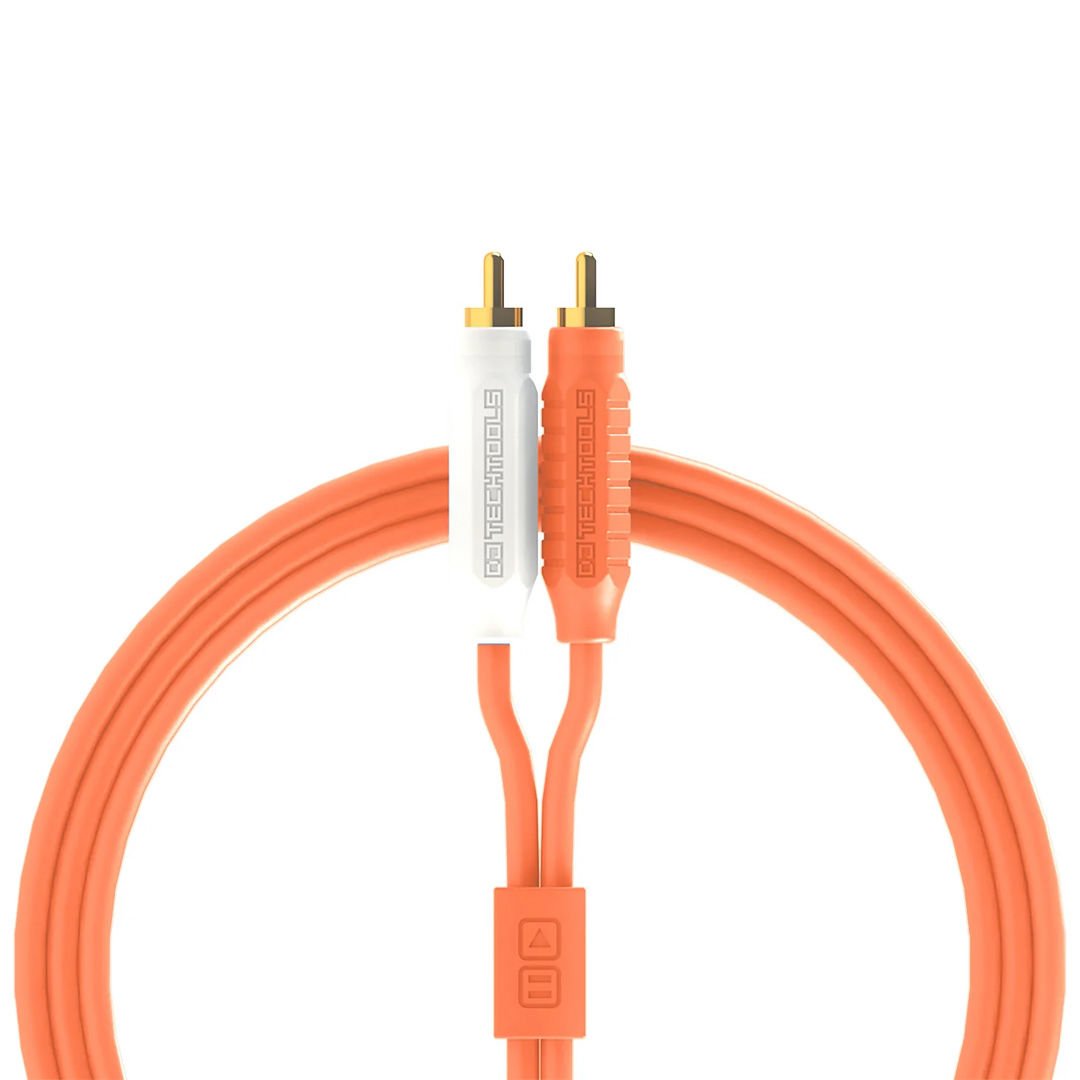 DJ TechTools Chroma Cables Audio RCA to RCA Cable 2mt | Neon Orange ...