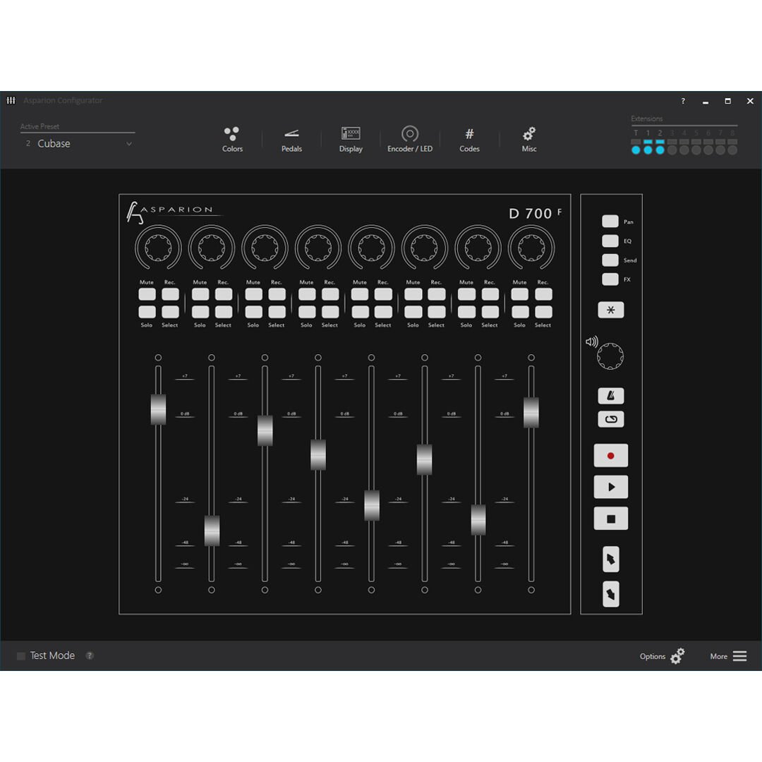 Asparion D700FT Fader Transport | DAW Controller / Kontrolör Fader ...