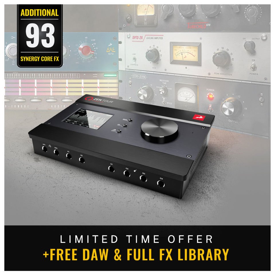 Antelope Audio Zen Tour Synergy Core | TB3 & USB 2.0 | Dahili DSP ...